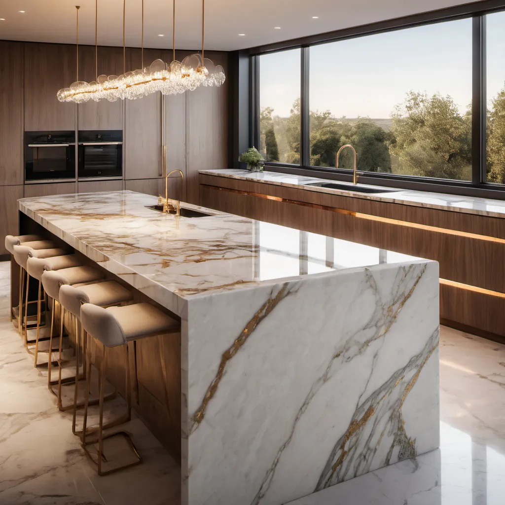 Unveiling the Splendor of Kitchen Island Waterfall Edge: A Design ...