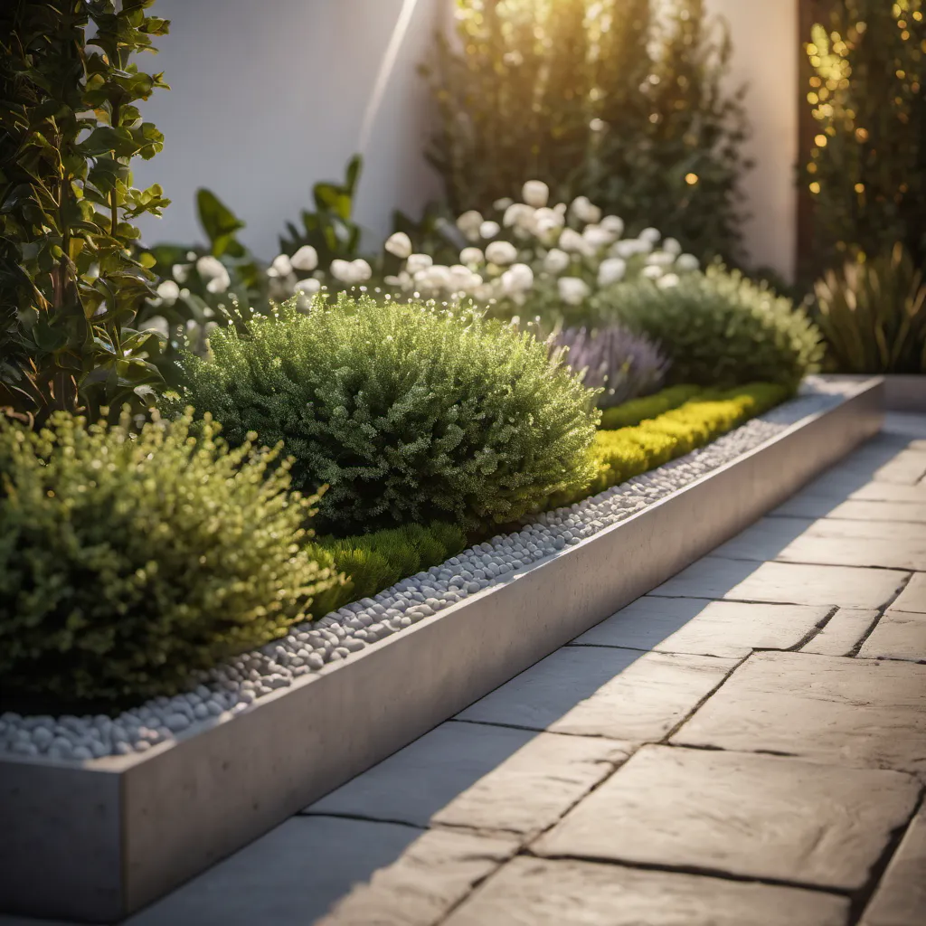 Elevate Your Outdoor Space with a Stylish Cement Garden Border
