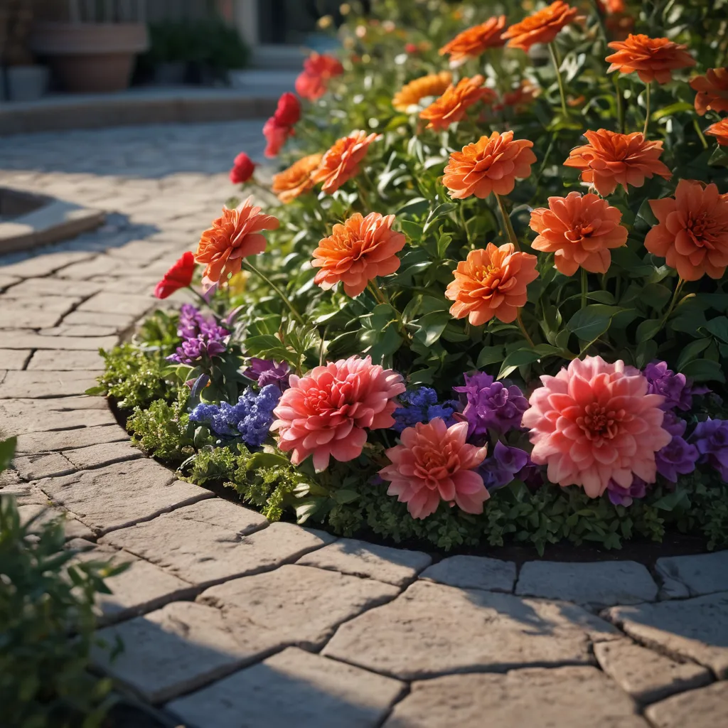 Elevate Your Garden Aesthetics with a Sophisticated Paver Flower Bed